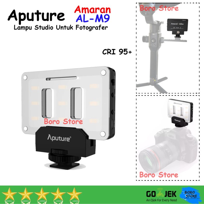 Jual Lampu Studio Foto Aputure Amaran AL-M9 Video lighting For Camera DSLR Diskon | Shopee Indonesia