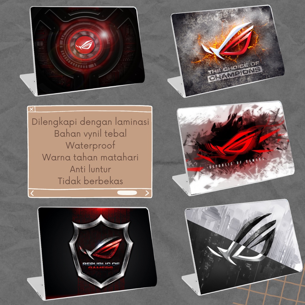 Jual Garskin Sticker ROG Asus Laptop Cover Protector Notebook Skin ...
