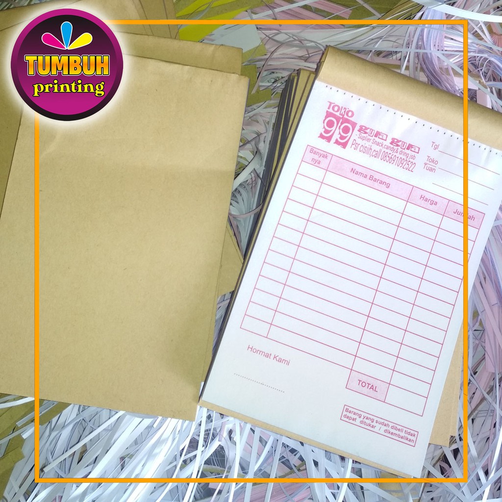 Jual CETAK NOTA / BON / KWITANSI 1 RIM 1 PLY - 2 PLY | Shopee Indonesia