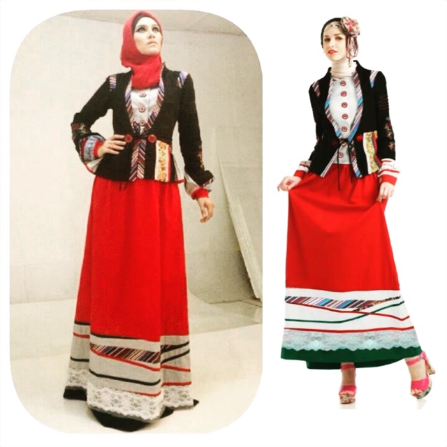Jual Baju Muslim Gamis Dress Tuneeca Slavia Limited Edition | Shopee ...