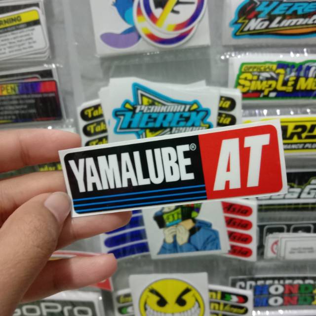 Jual Stiker Sticker YAMALUBE AT, panjang 7,5cm | Shopee Indonesia