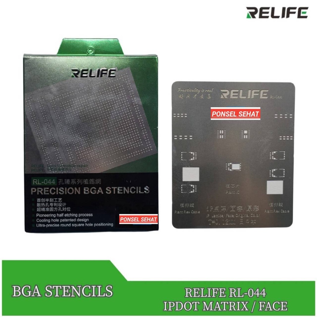 Jual BGA STENCILS RELIFE RL-044 IP DOT MATRIX / FACE Original | Shopee Indonesia