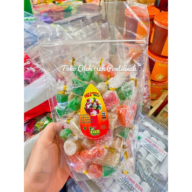Jual PERMEN JELLY LIDAH BUAYA /ALOEVERA JELLY KHAS PONTIANAK 250g ...