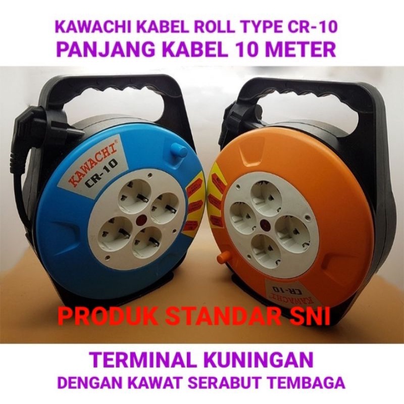 Jual KAWACHI KABEL ROLL 10 METER/SNI/TERMINAL KUNINGAN/TEMBAGA | Shopee ...