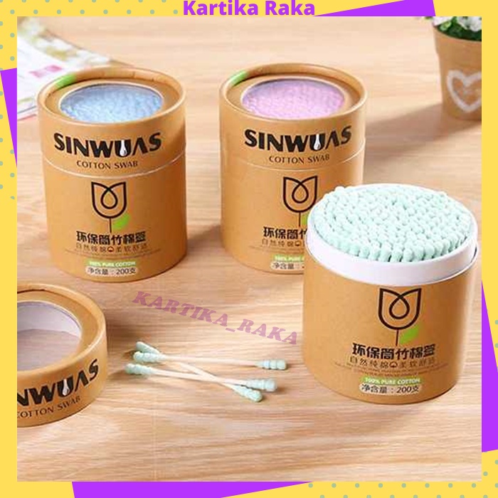 Jual KR Korek Kuping Katenbat Pembersih Telinga Cotton Bud Ear Pick 200 ...