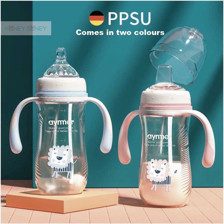 Jual AYNMER BOTOL SUSU BAYI PPSU WIDE NECK | Gravity Ball | Anti Kolik 240 ml & 300 ml | Shopee ...