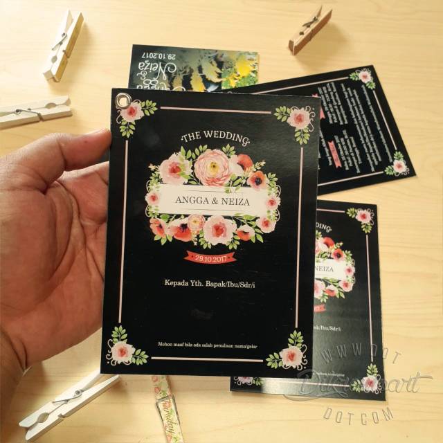Jual Undangan unik custom pakai foto full color | Shopee Indonesia