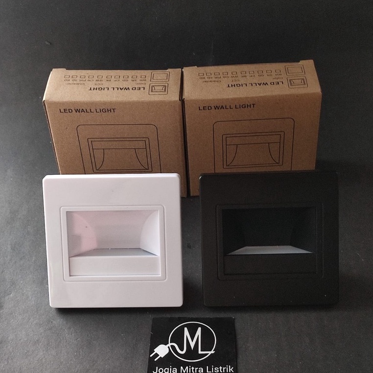 Jual LAMPU TANGGA / LAMPU DINDING / LED WALL LIGHT FRAME PUTIH / HITAM ...