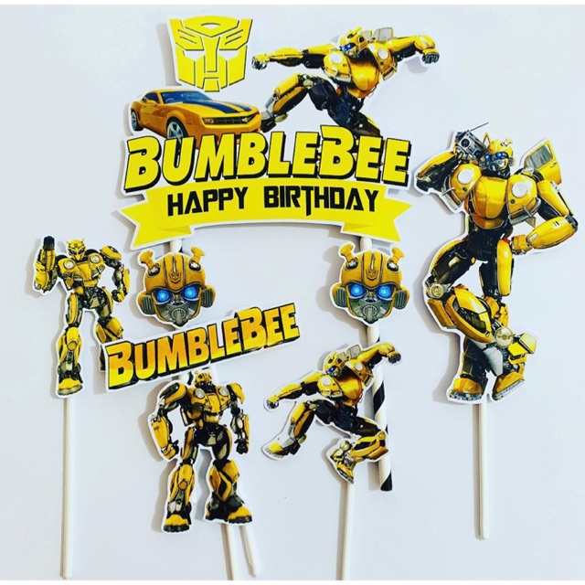 Jual Bumblebee Movie Topper Cake Birthday / Hiasan Kue Ulang Tahun ...