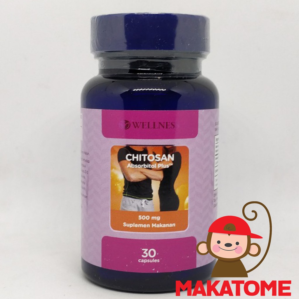 Jual Wellness CHITOSAN 500 MG 30 CAPSULES 500mg Absorbitol plus kitosan | Shopee Indonesia