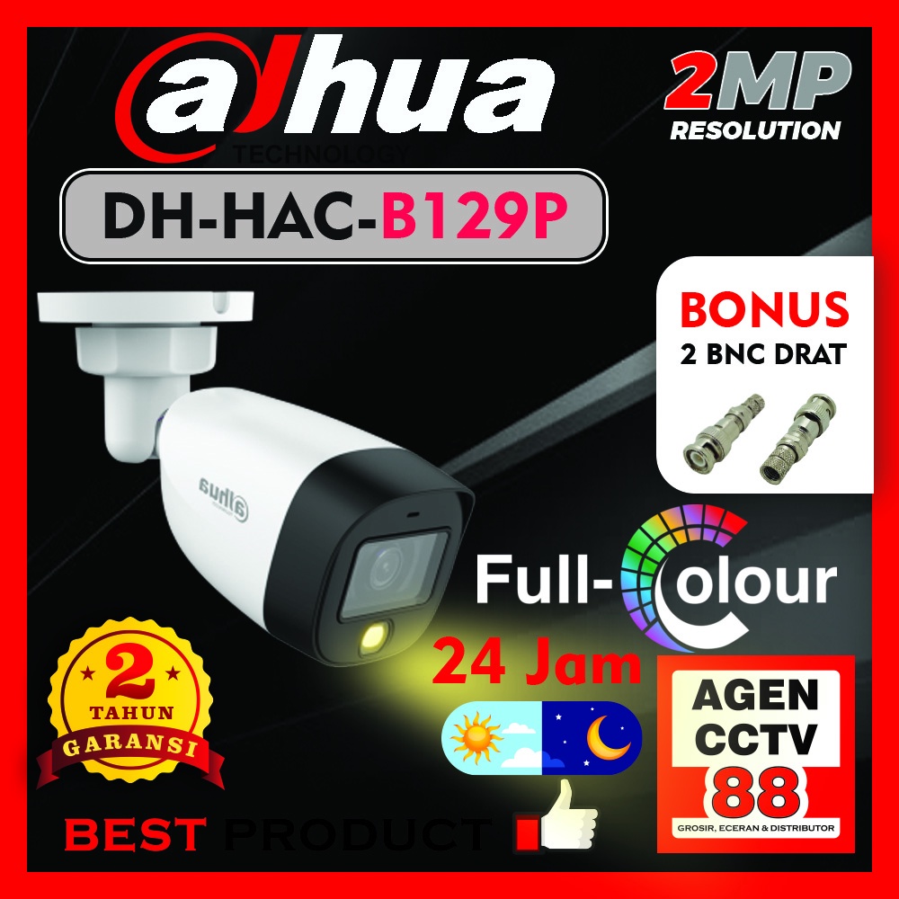 Jual DH-HAC-B1A29P CCTV Dahua Outdoor FULL COLOR Colorvu 2MP Promo ...