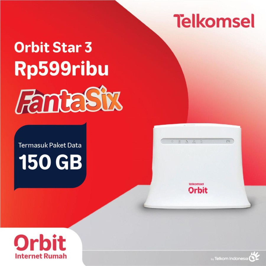 Jual Modem Router Modem ZTE Orbit Star 3 MF283U Free Telkomsel 150GB ...