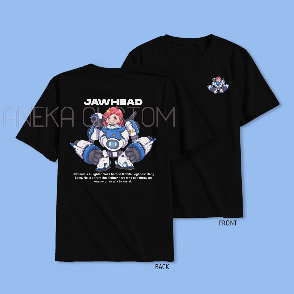 Jual Tshirt jawhead mobile legend / kaos jawhead ML / Kaos Mobile ...