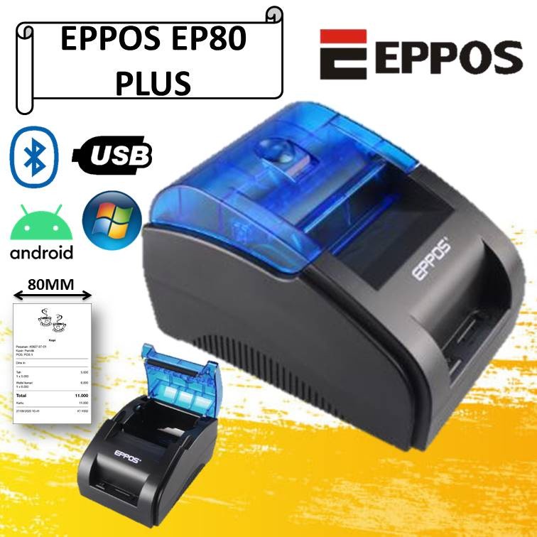 Jual PRINTER THERMAL BLUETOOTH EPPOS EP-80 PLUS 80MM STRUK KASIR | Shopee Indonesia