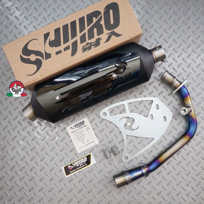 Jual Knalpot Shijiro Standar Racing T3 Black Vespa Sprint Primavera S ...