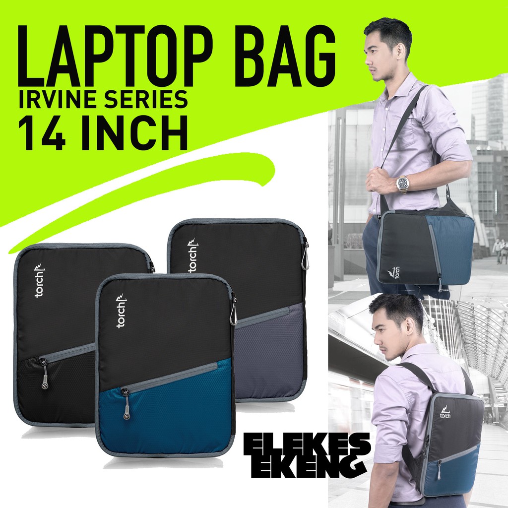 Jual TAS LAPTOP TORCH IRVINE / LAPTOP BAG TORCH IRVINE 14 INCH | Shopee ...