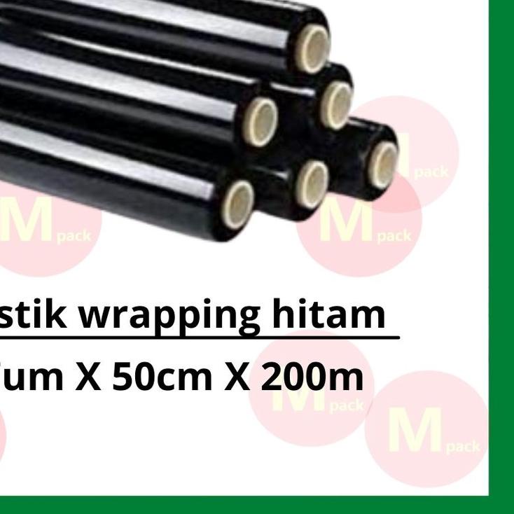 Jual Stretch film - strech film - Plastic wrapping hitam & bening 17um ...