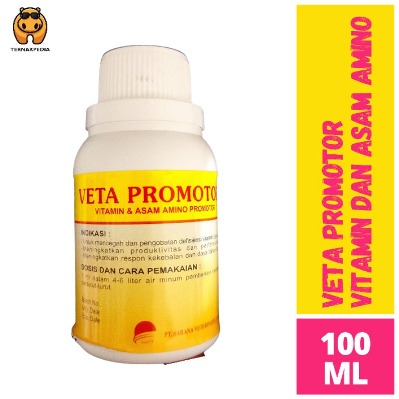 Jual Veta Promotor 100 ml - Asam Amino Oral Lengkap - Asam Amino Larut Air untuk Ternak - Memacu ...