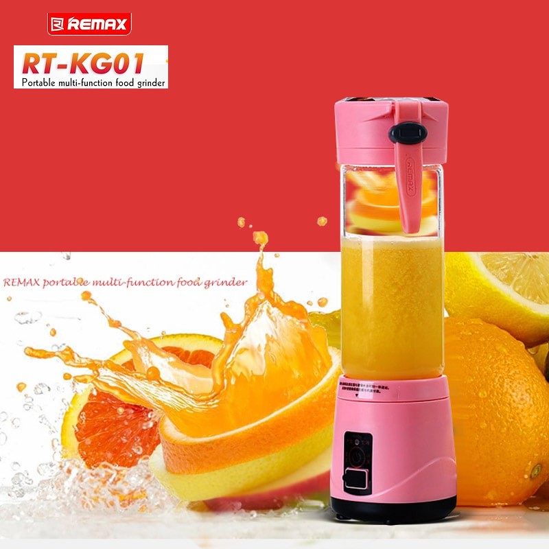 Jual Original REMAX RT-KG01 Multifunctional Portable Blender Juicer 420ml | Shopee Indonesia