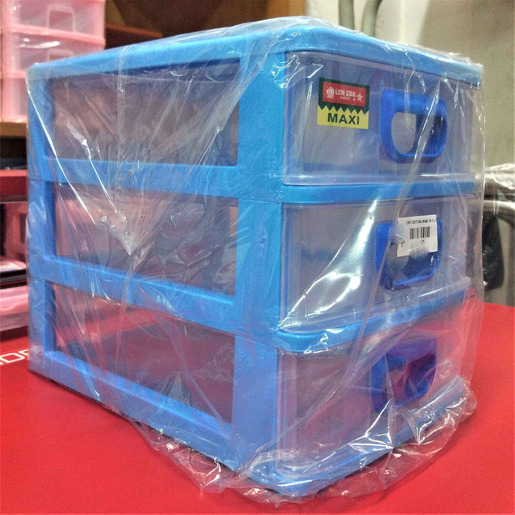 Jual Laci Plastik Susun 3 Merk Lion Maxi Container M3 | Shopee Indonesia