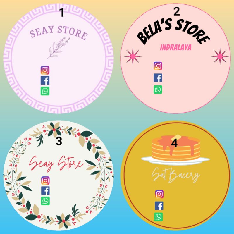 Jual Cetak Stiker Logo Olshop Custom Sticker Custom Stiker Label ...