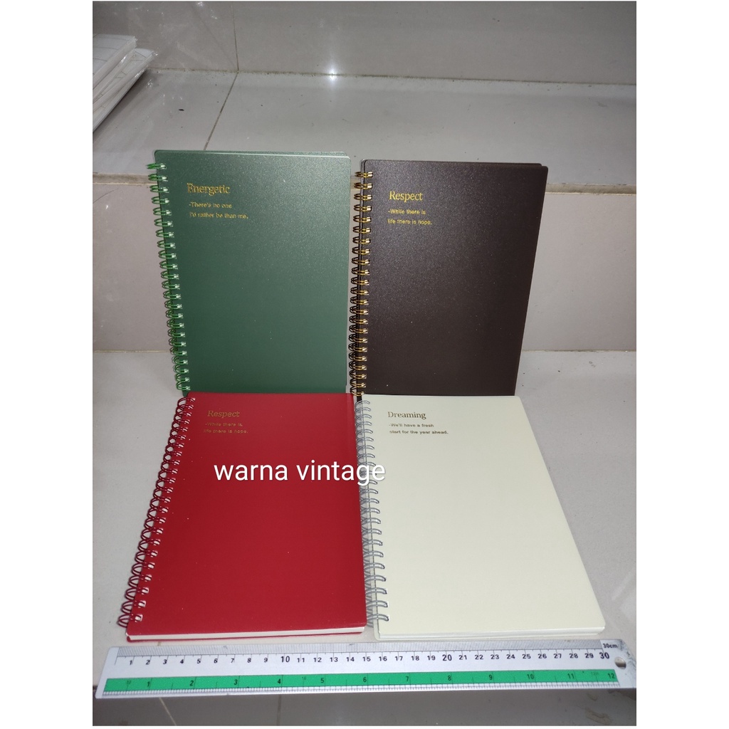 Jual buku spiral vintage a5 ahin 2022 isi 80 lembar | Shopee Indonesia