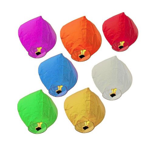 Jual Lampion Terbang Sky Lantern – Dekorasi Unik Warna-Warni untuk ...