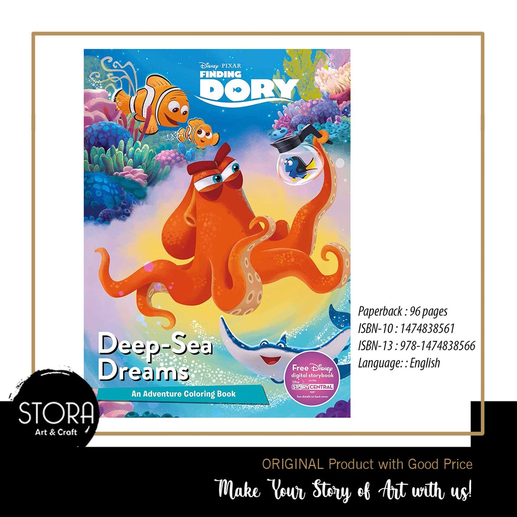 Jual Disney Finding Dory / Deep-Sea Dreams: Adventure Coloring Book ...