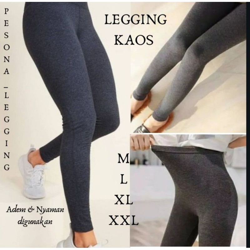 Jual Clowiy Legging Soft Rayon Kaos M - XXL / Celana legging Wanita ...