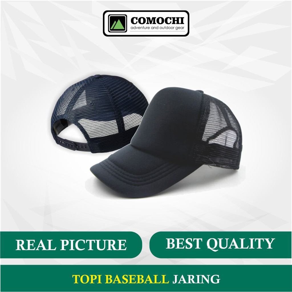 Jual TOPI BASEBALL PRIA / WANITA POLOS TRUCKER TOPI BASEBALL JARING ...