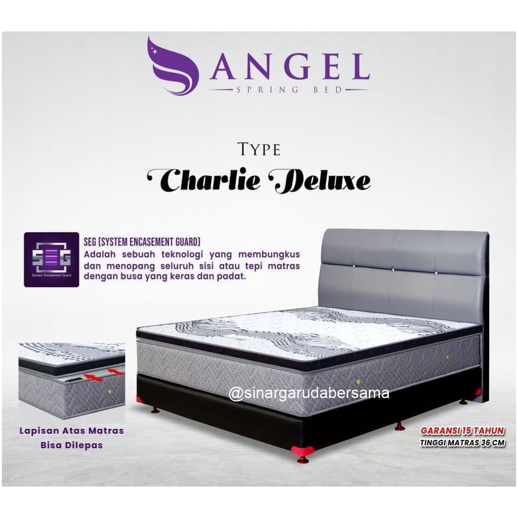 Jual ANGEL SPRING BED FOAM ENCASEMENT GARANSI 15 TAHUN TYPE CHARLIE ...