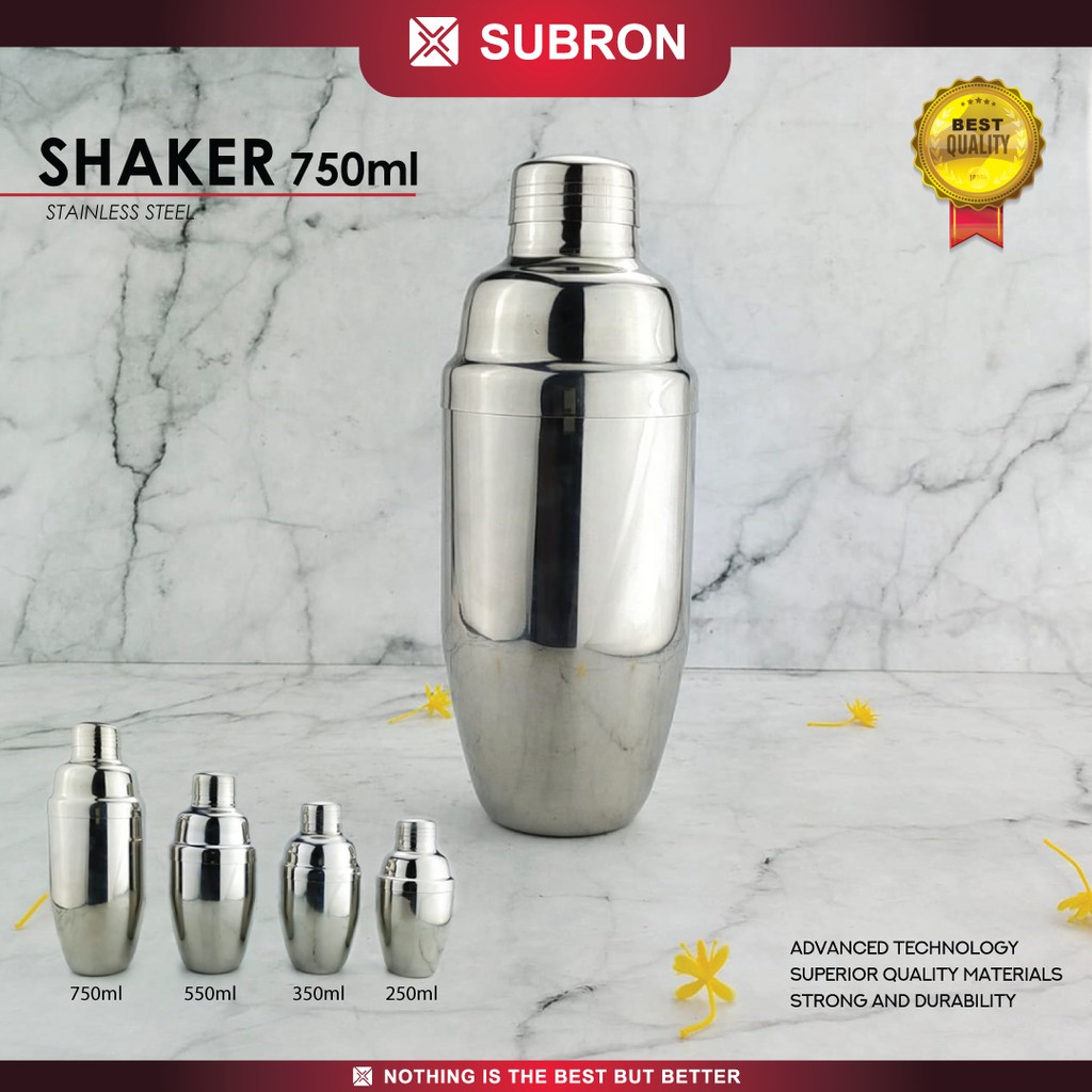Jual SUBRON Cocktail Shaker Botol Shaker 750ml Pengocok Minuman ...