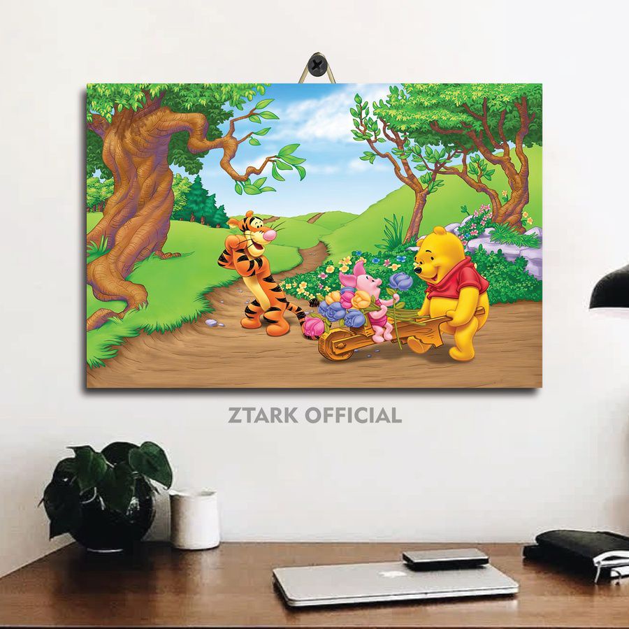 Jual POSTER RUANG KARTUN WALLPAPER GAMBAR WINNIE THE POOH LUCU 20X30 ...