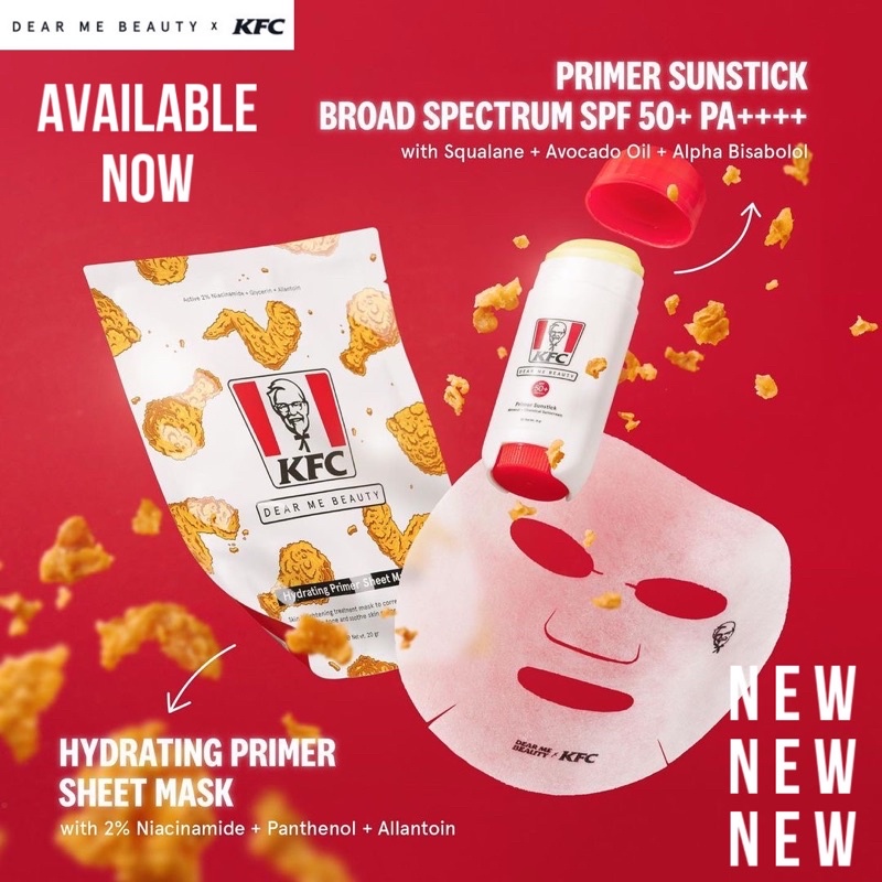Jual Dear Me Beauty x KFC: Primer Sunstick SPF 50+ PA++++ / Hydrating ...