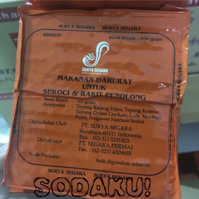 Jual Ransum MRE Emergency Enertab Biscuit Ration Food (Makanan Darurat ...