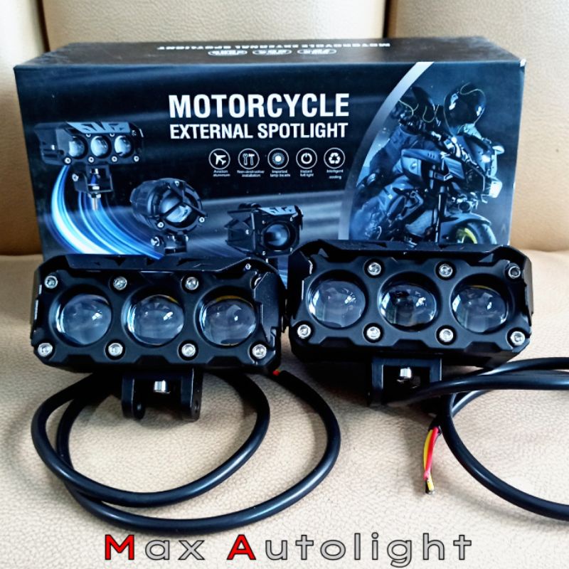 Jual MINI PROJIE LED 3 EYES DUAL COLOUR | Shopee Indonesia