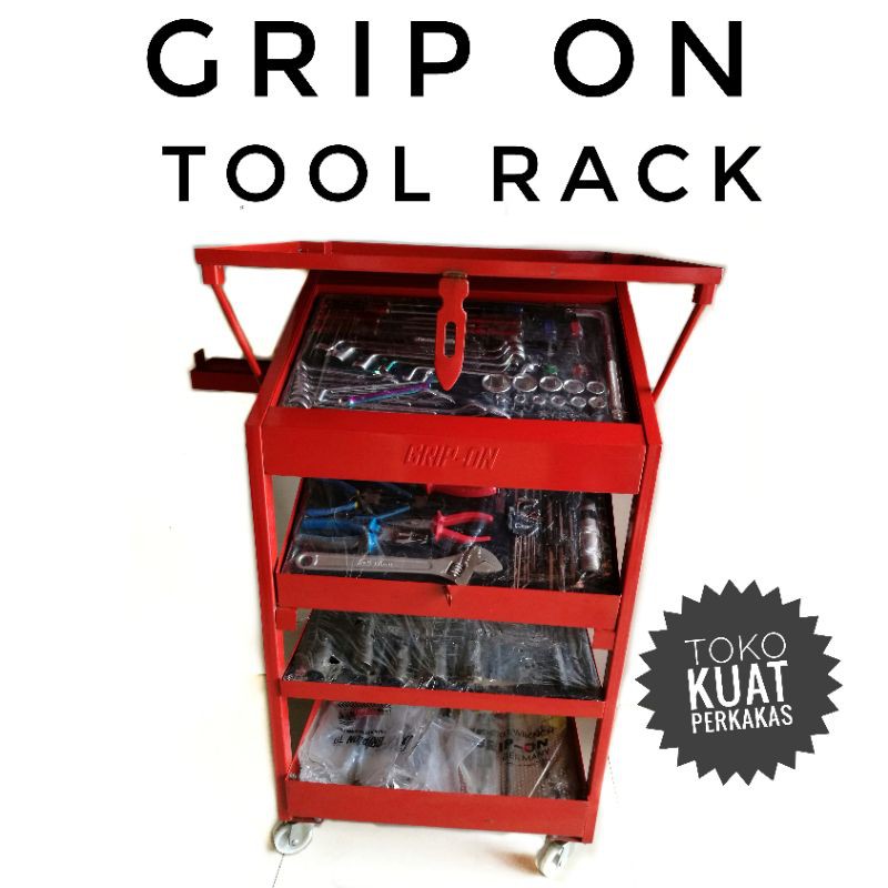 Jual Tool Rack Complete Set GRIP ON Tool Kit Rak Kunci Set Bengkel ...