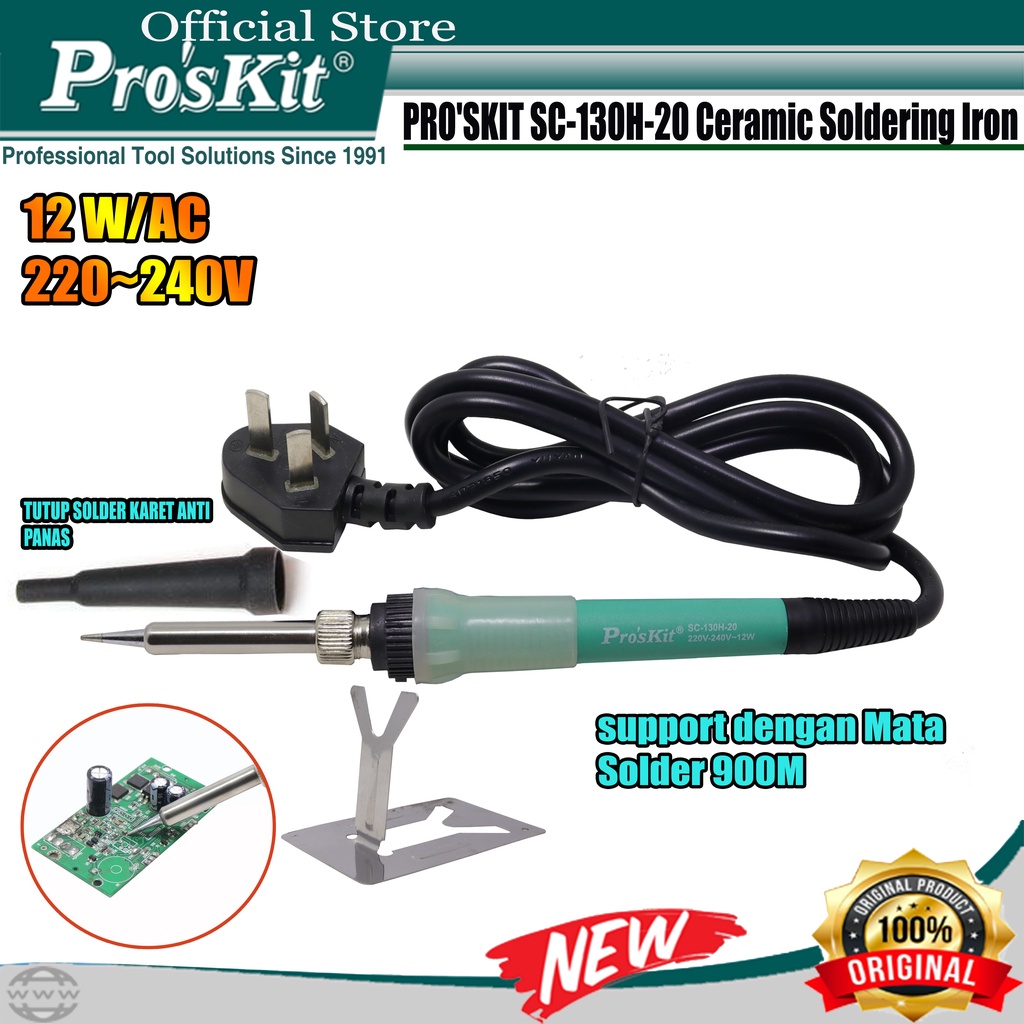 Jual Pro'sKit - Solder Tangan Listrik Sc-130H-20 12W Mata Soldering ...