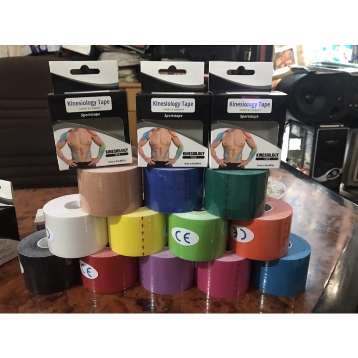 Jual BAHAN BERKUALITAS TINGGI ORIGINAL KINESIO TAPE BEST SELLER 5CMX5M ...