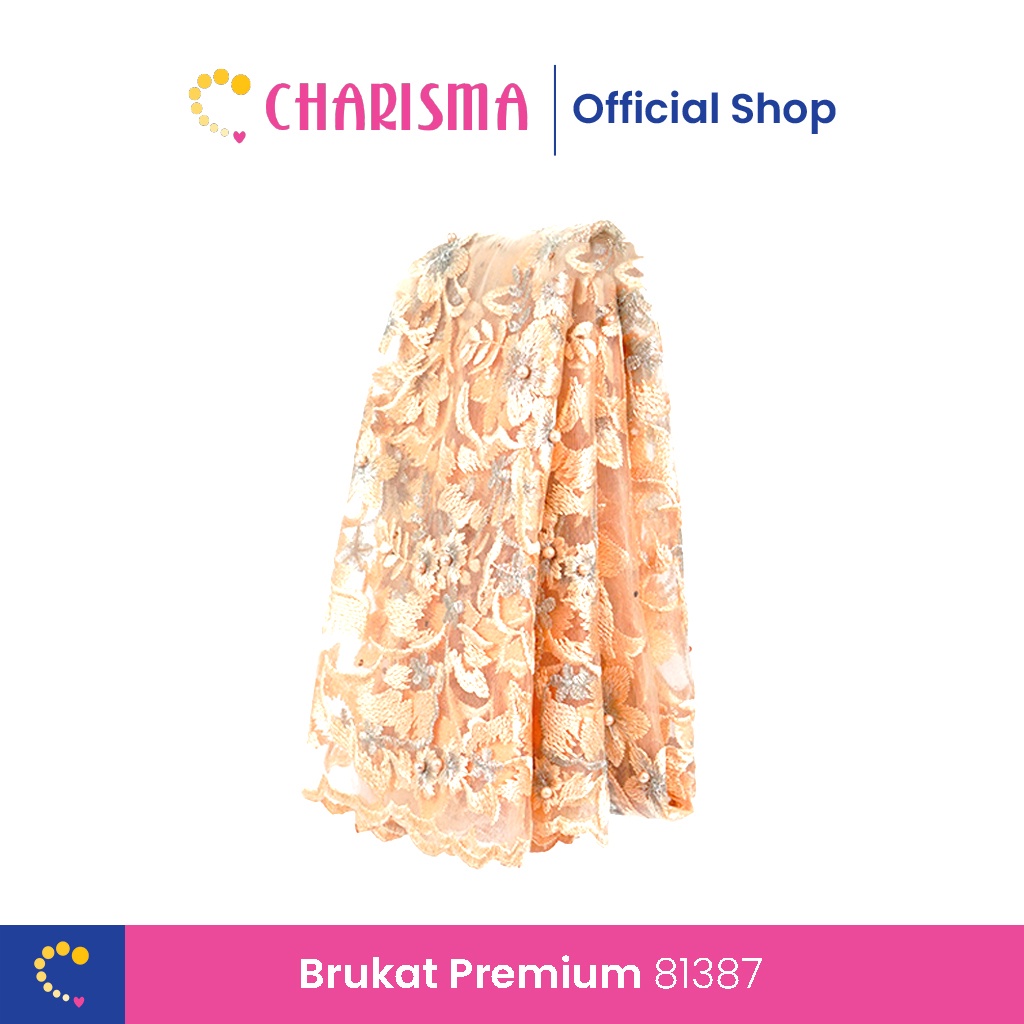 Jual Charisma Bahan Kain Brukat Premium - Kain Brukat Bunga - 81387 ...