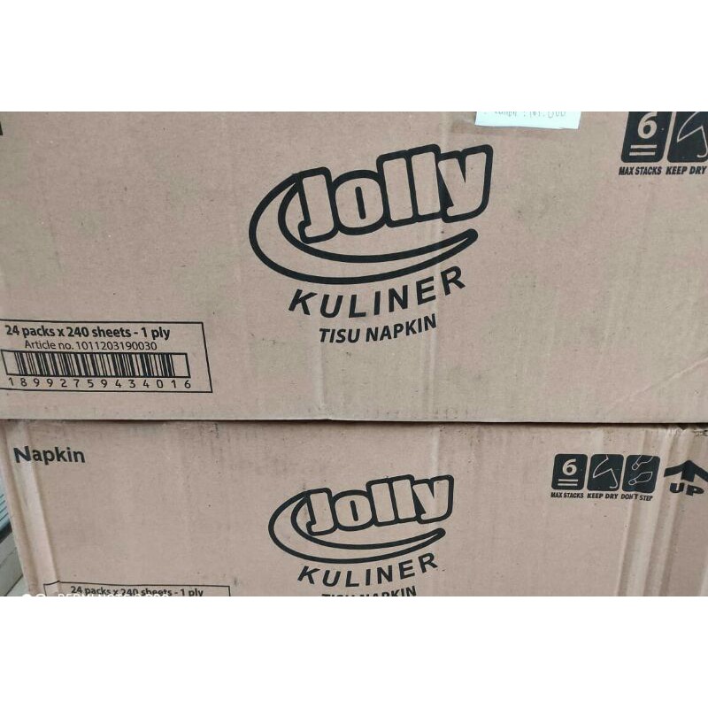 Jual Jolly Napkin 240sheets isi 24 packs (Per Karton) | Shopee Indonesia