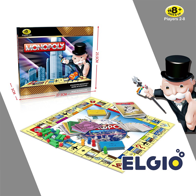 Jual ELGIO - Monopoly Klasik 2 in 1 Ular Tangga Monopoli Permainan Papan | Shopee Indonesia