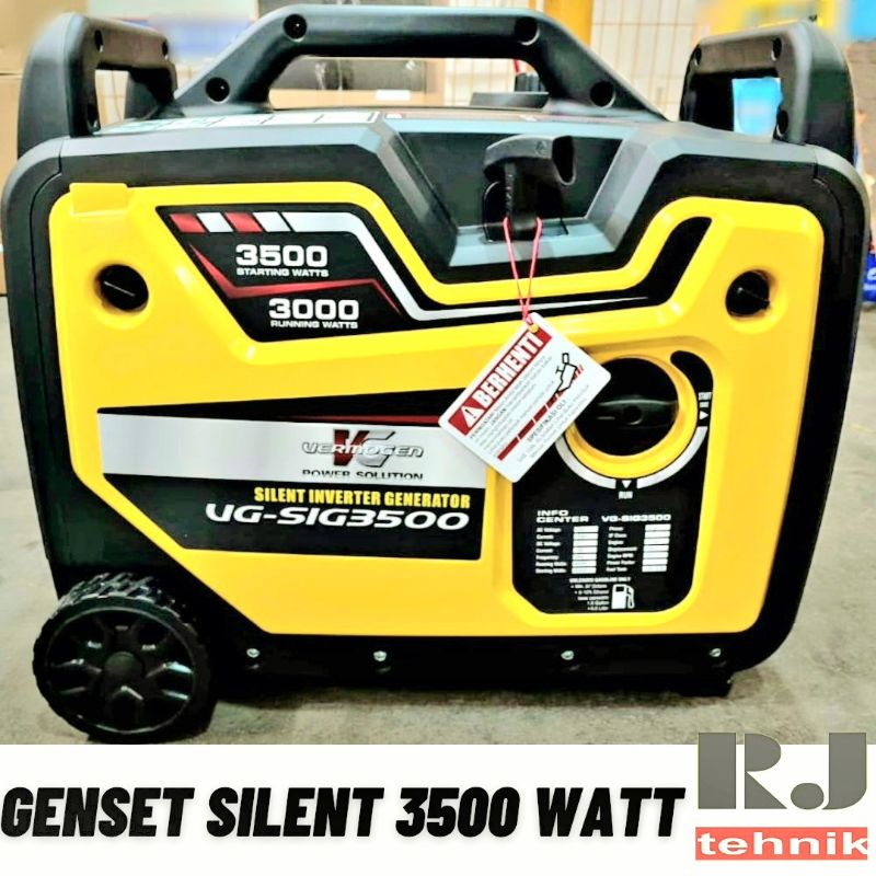 Jual Vermogen Genset Gasoline Silent Inverter Generator 3500 watt | Shopee Indonesia