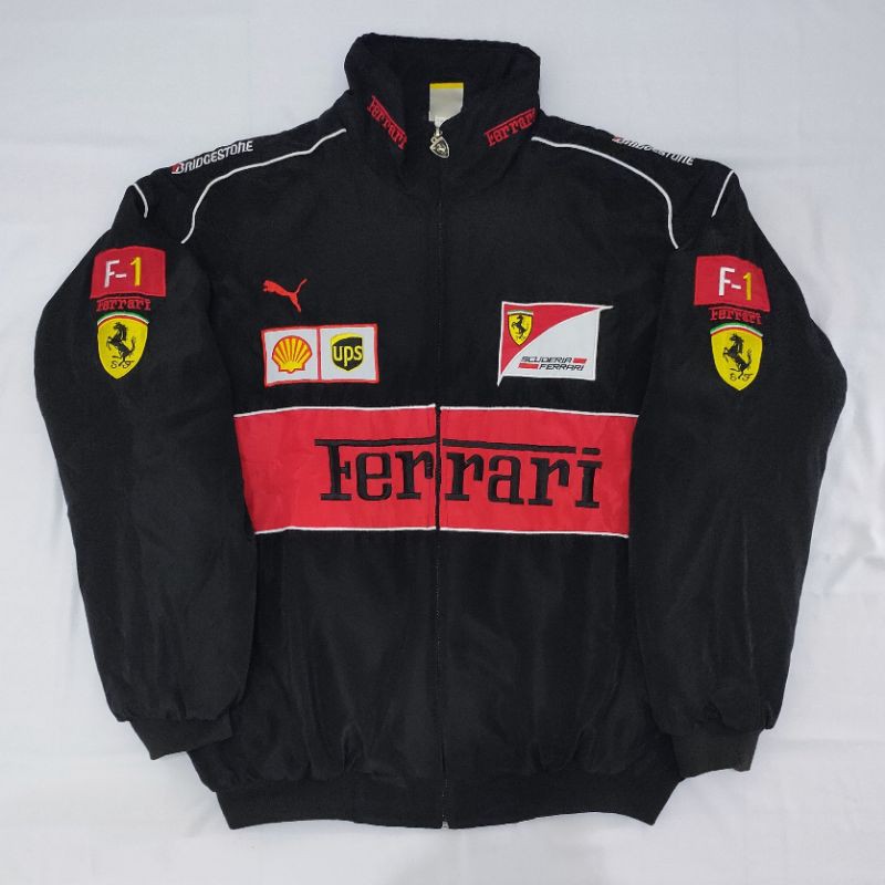 Jual Ferrari F1 Racing Jacket Size XXL fit XL / Jaket Nascar Vintage ...