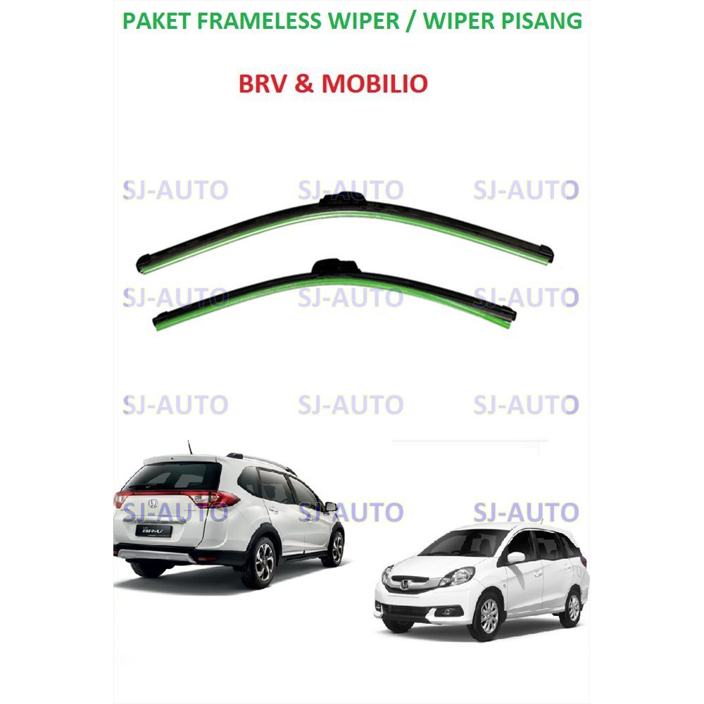 Jual Sepasang Frameless Wiper Mobilio BRV | Shopee Indonesia