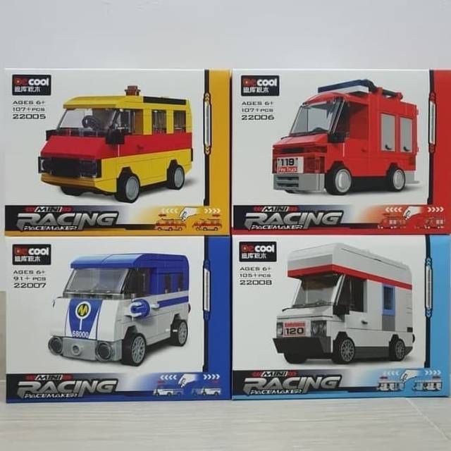 Jual Decool 22005 - 22008 Mini Racing Pacemaker Mini Vehicle (Set isi 4 ...