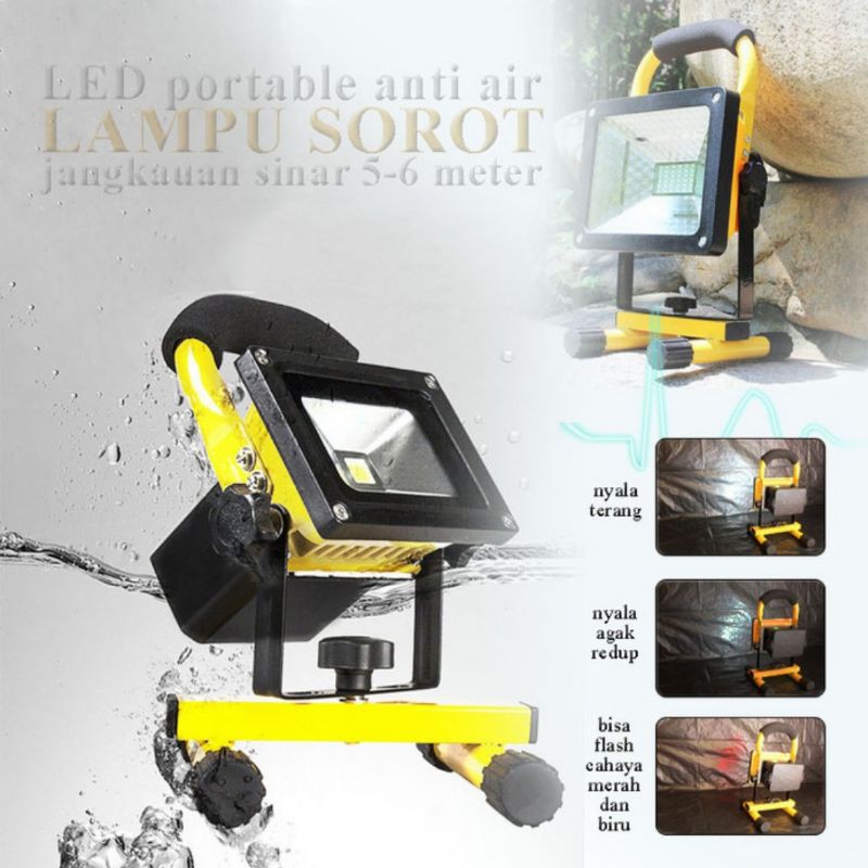 Jual Lampu Sorot LED 30 Watt / Lampu Emergency LED / Lampu Panggung / Lampu Sorot Camping ...