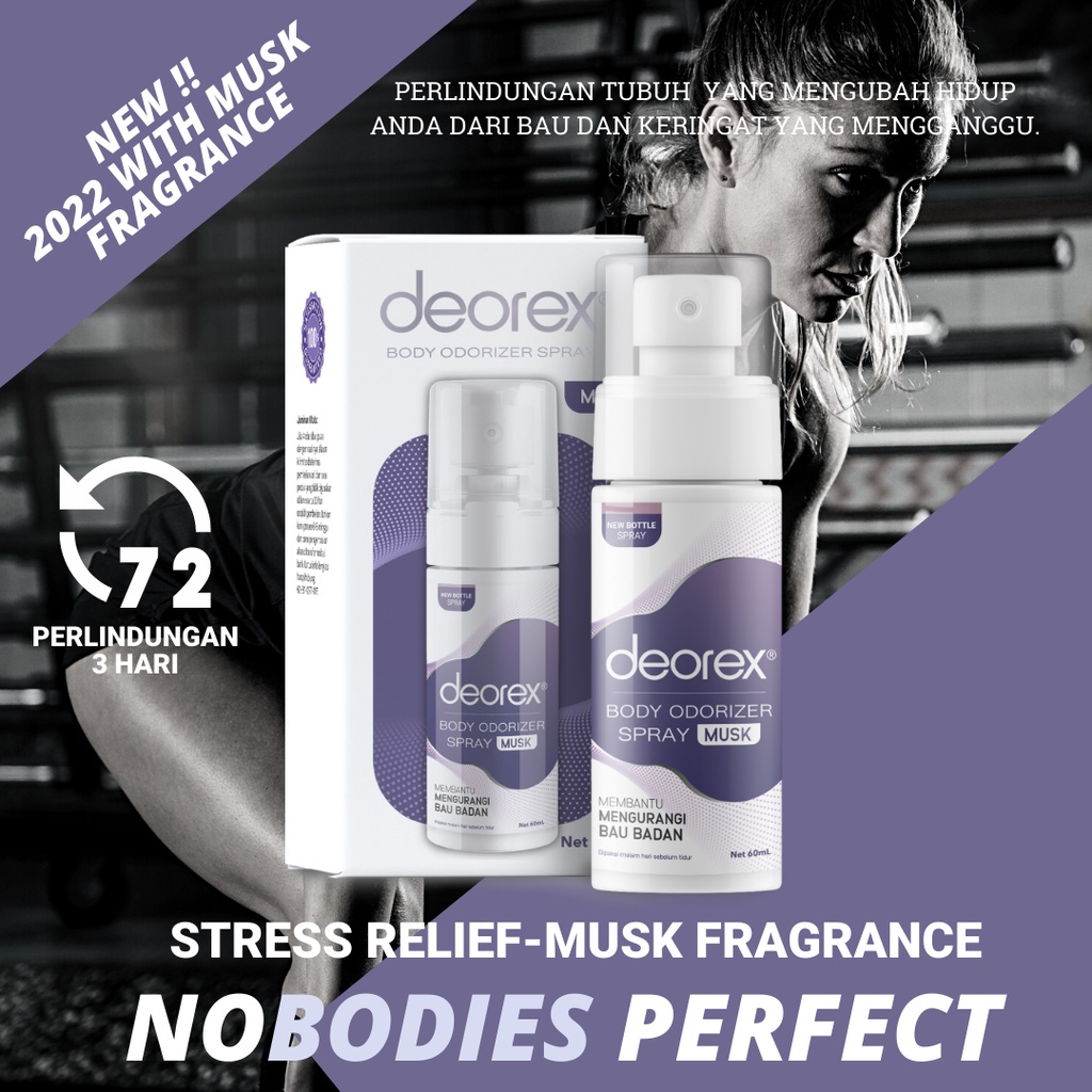 Jual Deorex Body Odorizer Spray 60 ml /Mengatasi Bau Badan / Deodorant ...