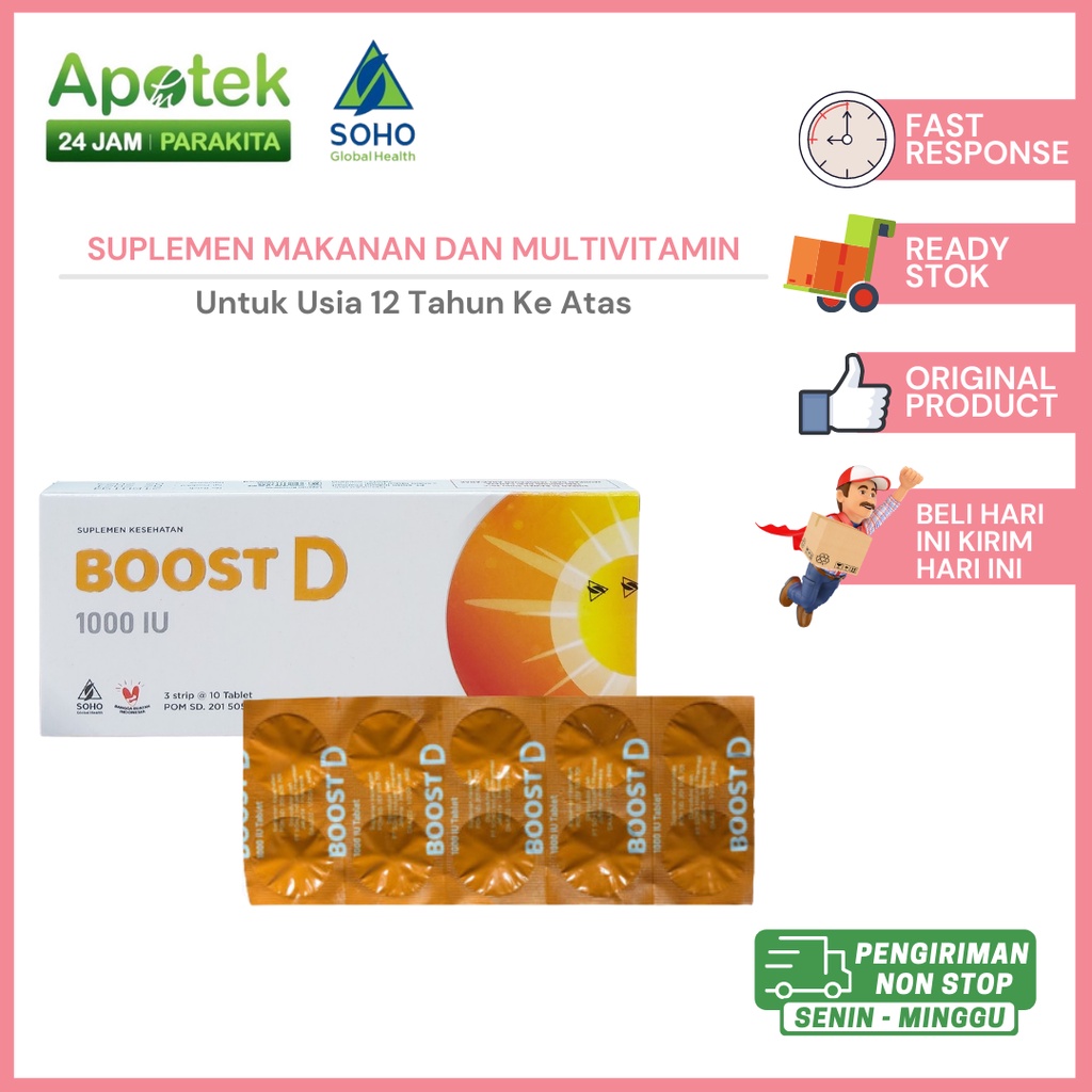 Jual Boost D 1000 IU / Vitamin D1000 / Vitamin Dan Suplemen Makanan ...