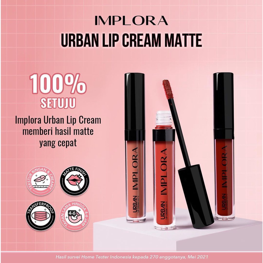 Jual Implora ( ️BPOM) Urban Lip Cream Matte ( lipcream ) ORIGINAL ...